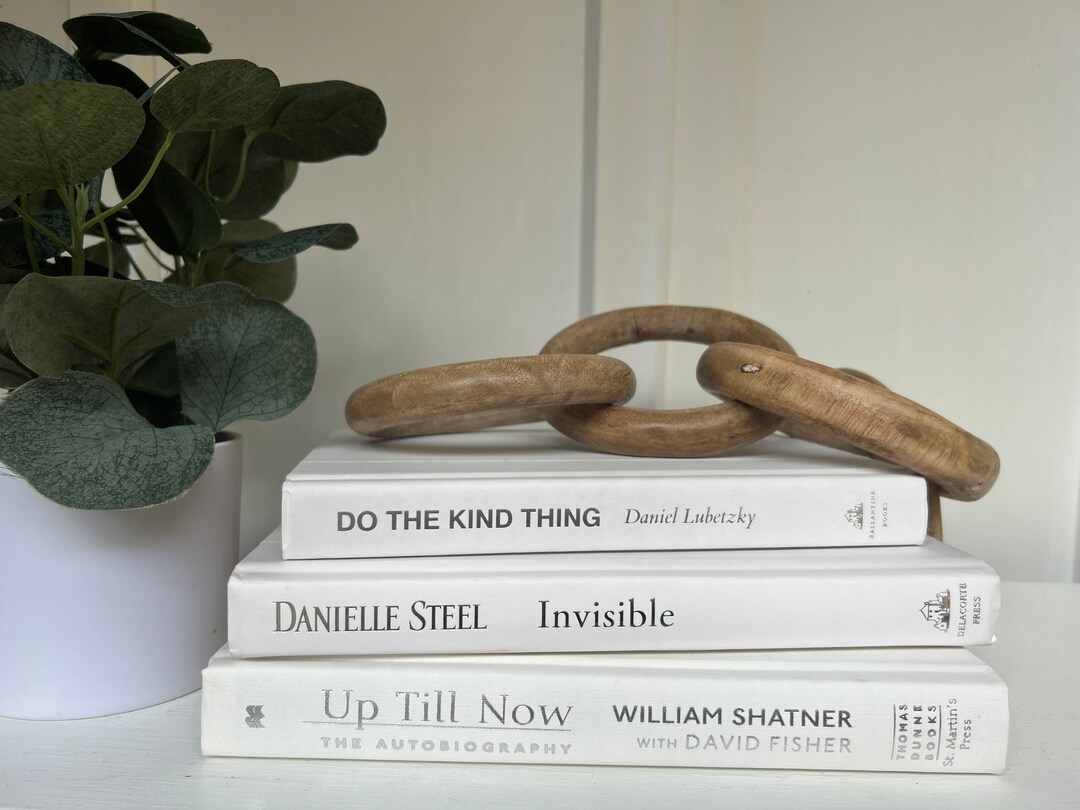 Hardcover Book Stack, White Book Stack, Staging Books, Decorative Book ...