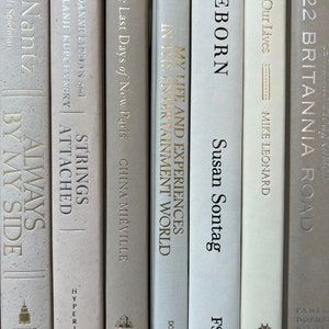 Hardcover Book Stack, Staging Books, Decorative Book Stack, Neutral ...