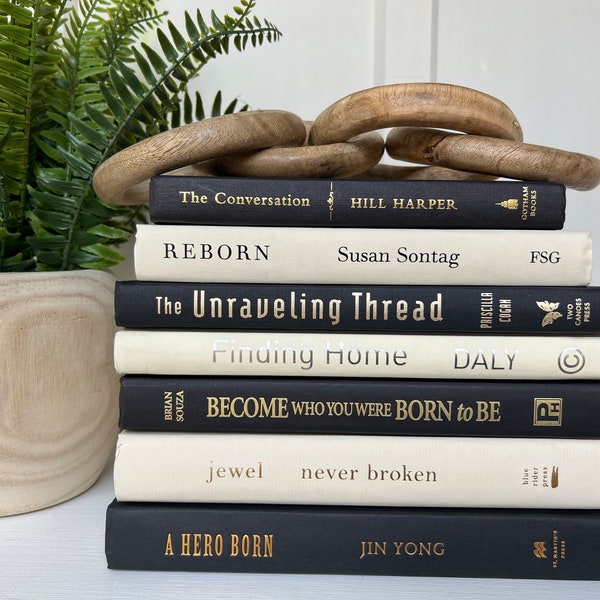 Vintage Book Stack - Etsy