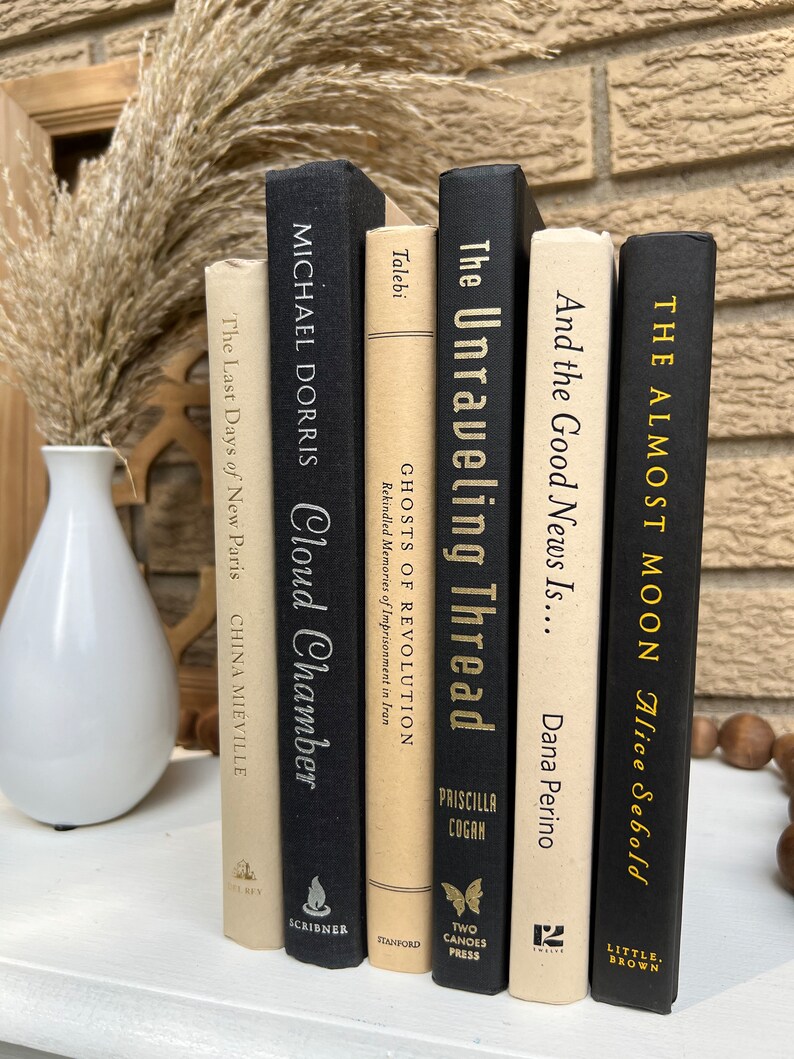 Hardcover Book Stack Staging Books Decorative Book Stack - Etsy