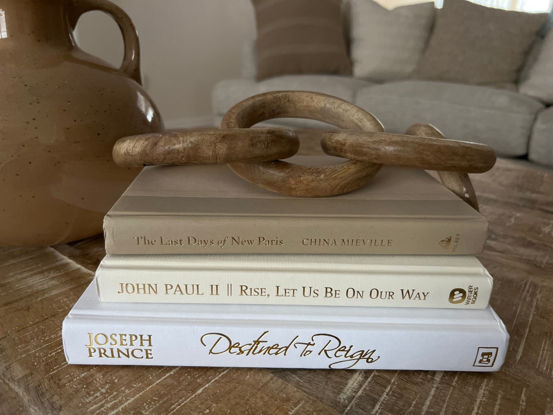 Hardcover Book Stack, Staging Books, Decorative Book Stack, Neutral ...