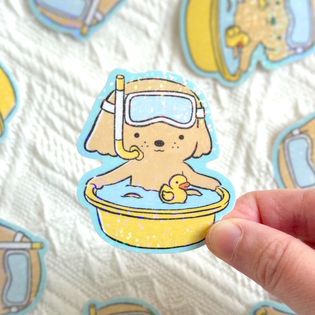 Holographic Waterproof Sticker - Snorkeling - Etsy