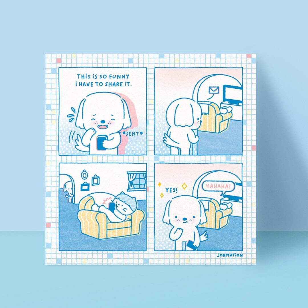 Send Meme Comic Postcard Print - Etsy