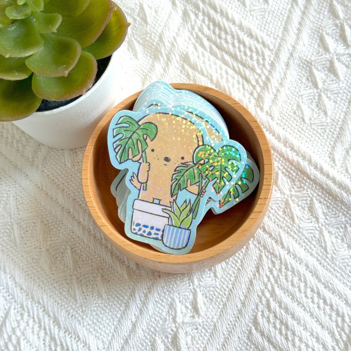 Holographic Waterproof Sticker Plant Pot - Etsy