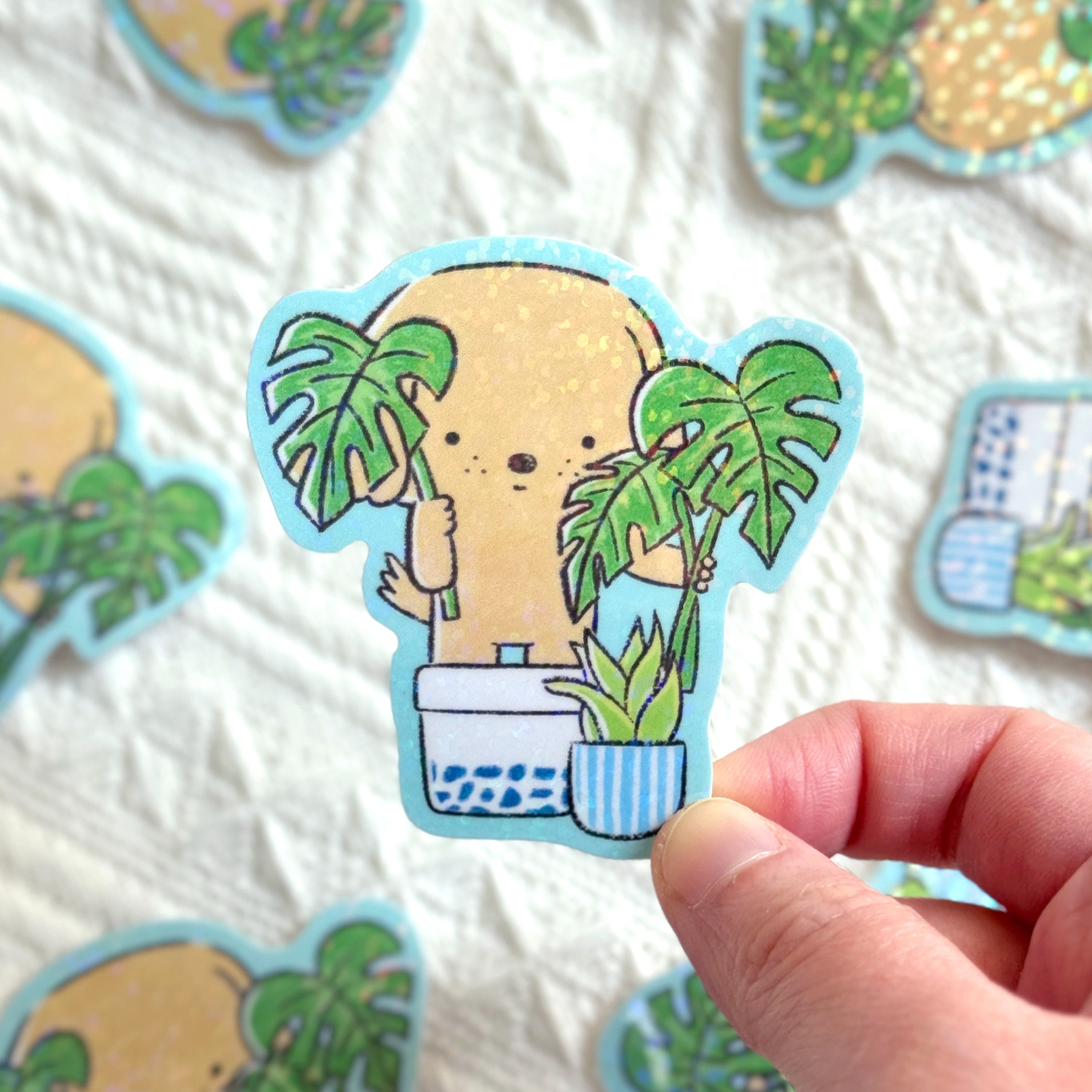 Holographic Waterproof Sticker Plant Pot - Etsy
