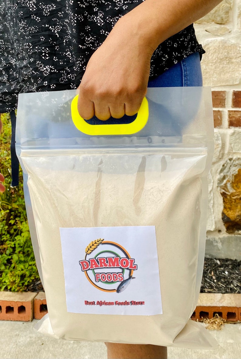 Yam Flour 9lbs/ Elubo Dudu/black Yam Flour/black Elubo/yam Flour Black ...