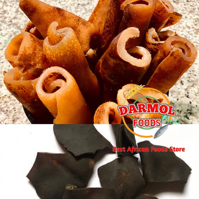 Dried Ponmo 10 Pieces /cow Skin/dried Ponmo Ijebu/dried Ponmo - Etsy