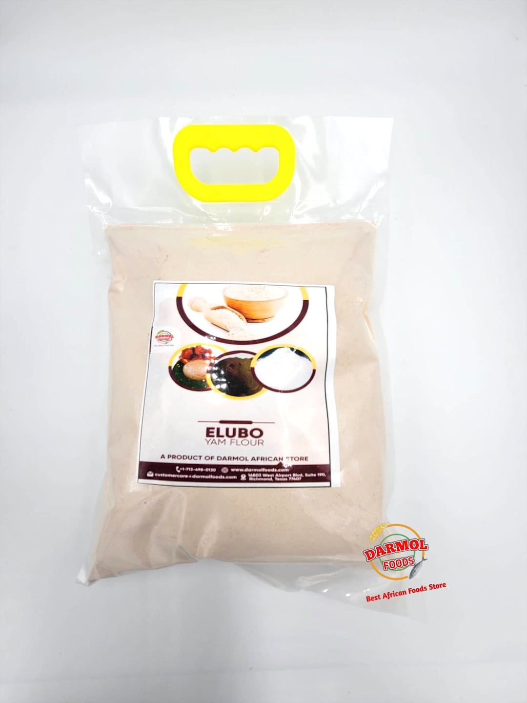 Yam Flour 4lbs/ Elubo Dudu/black Yam Flour/black Elubo/yam Flour Black ...