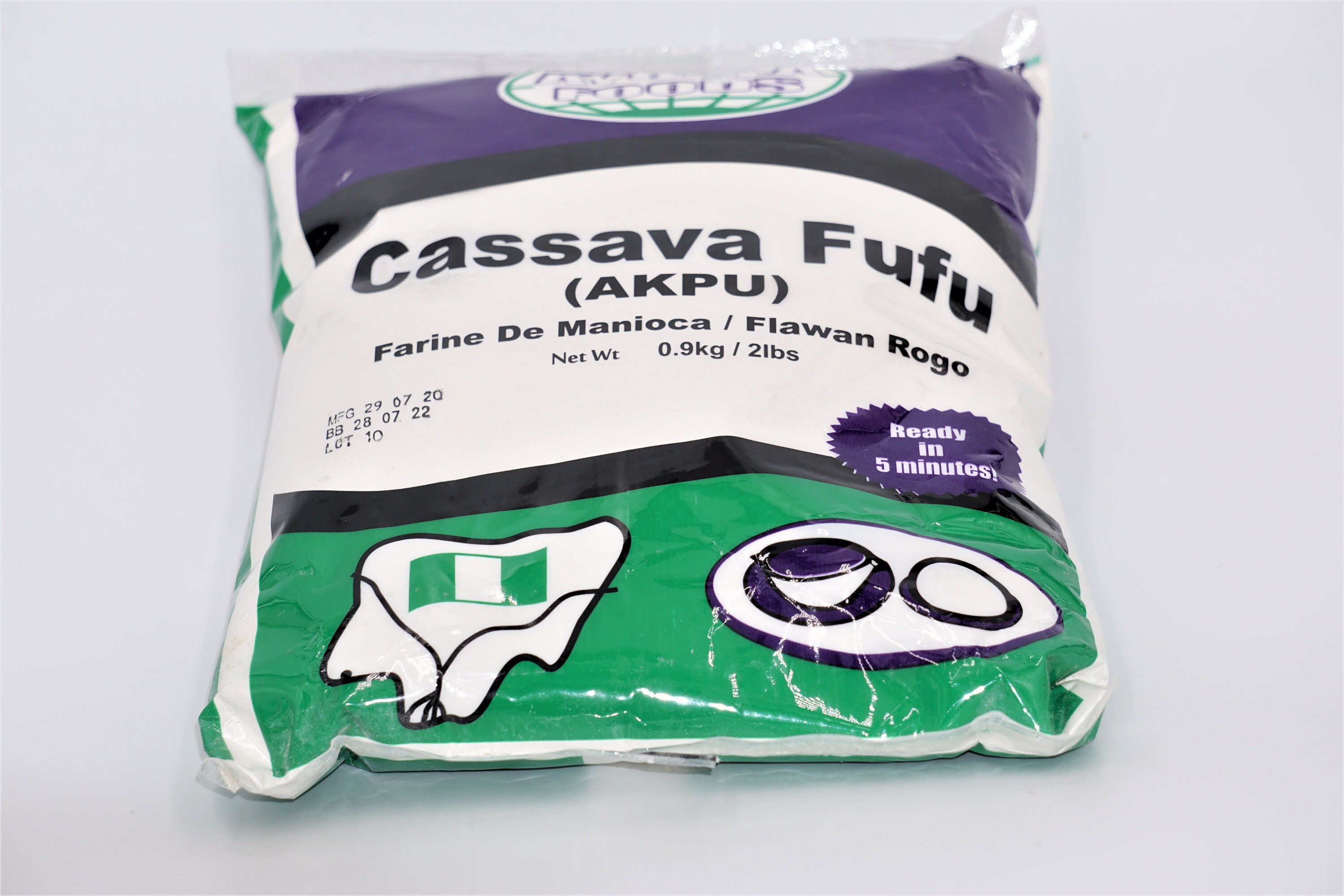 Cassava Flour Akpu Fufu Cassava Fufu Nigerian Fufu Etsy