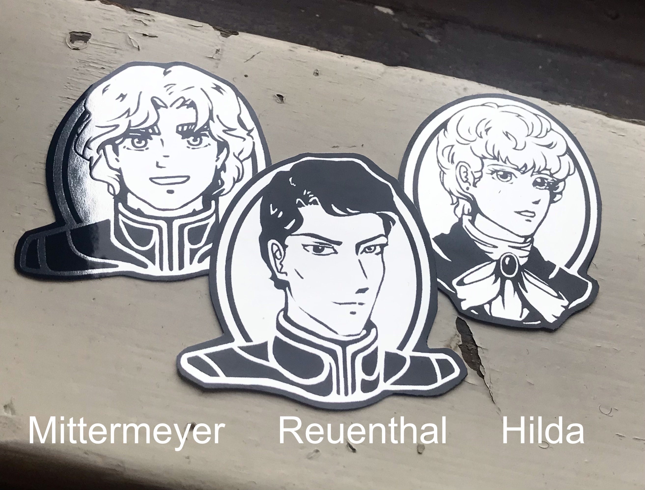Legend of the Galactic Heroes Mirror Stickers | Etsy