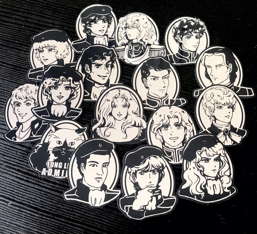 Legend of the Galactic Heroes Mirror Stickers - Etsy