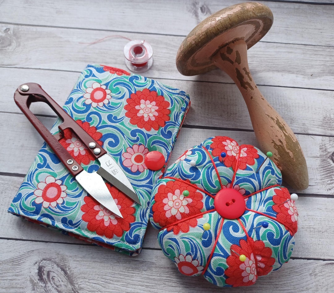 Handmade Liberty of London Fabric Sewing Needle Case and Pin - Etsy UK