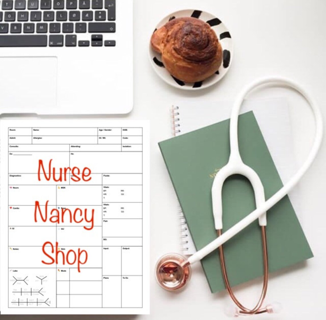 Printable Nursing Brain Report Sheet PDF File and Word Document - Etsy