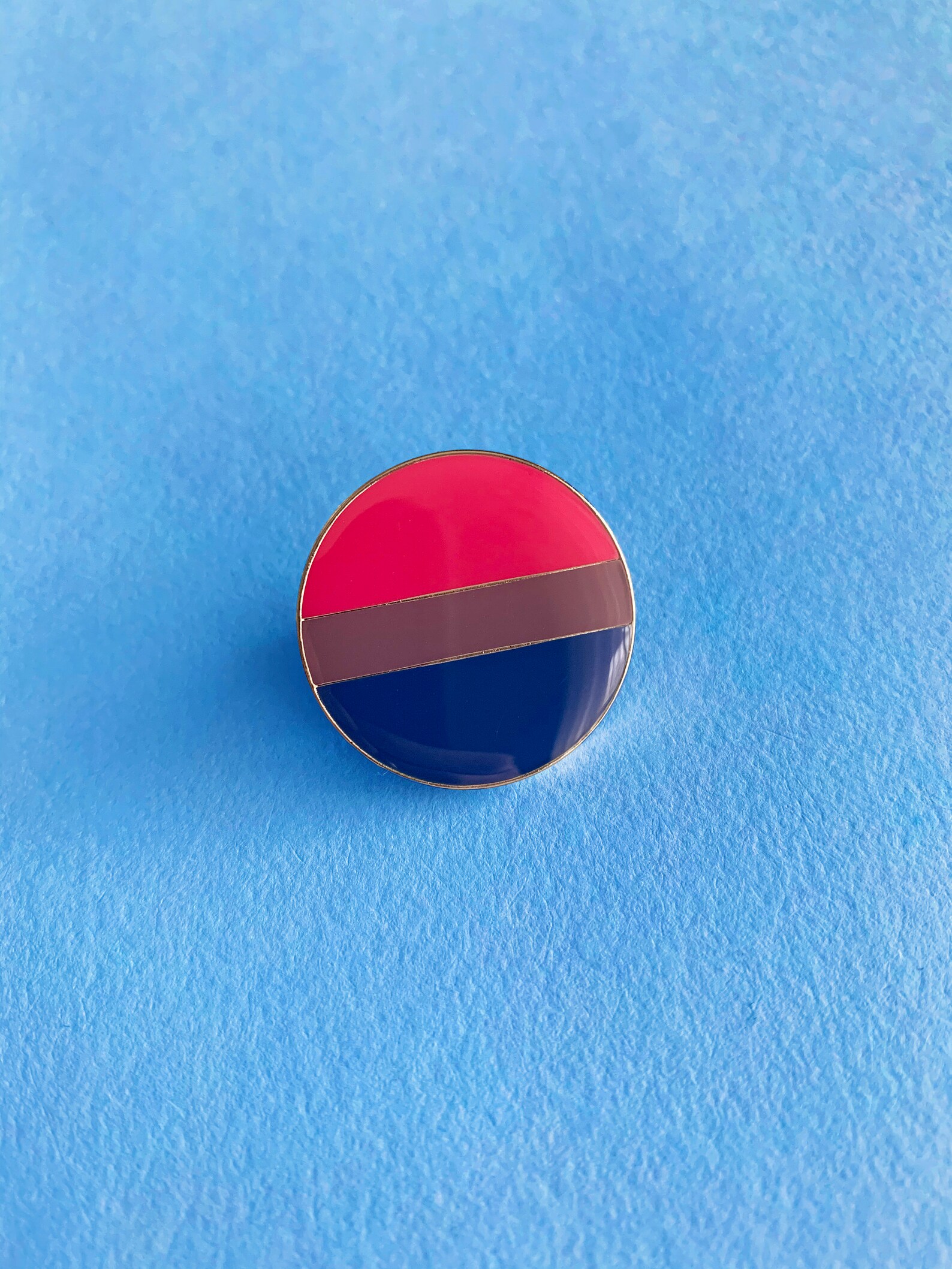 Circle Bisexual Pride Flag Pin Enamel Pin Badge Rainbow - Etsy UK