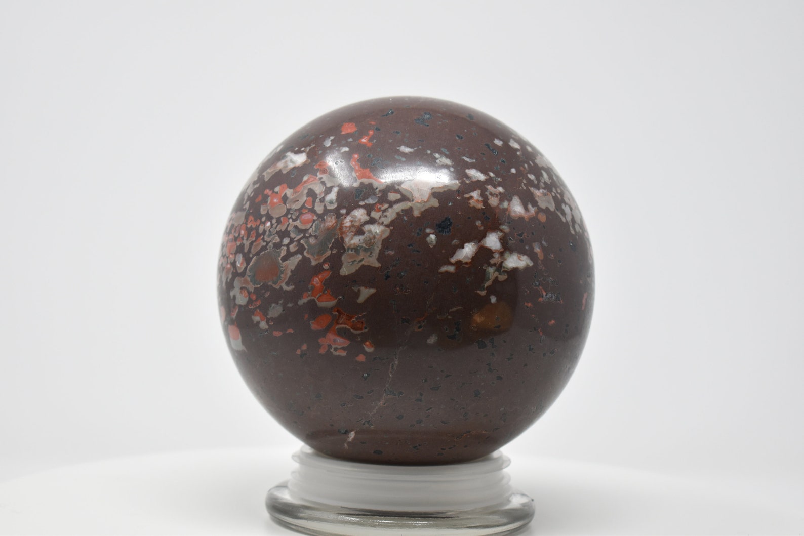 Natural Chicken Blood Stone Crystal Sphere Ball - Etsy