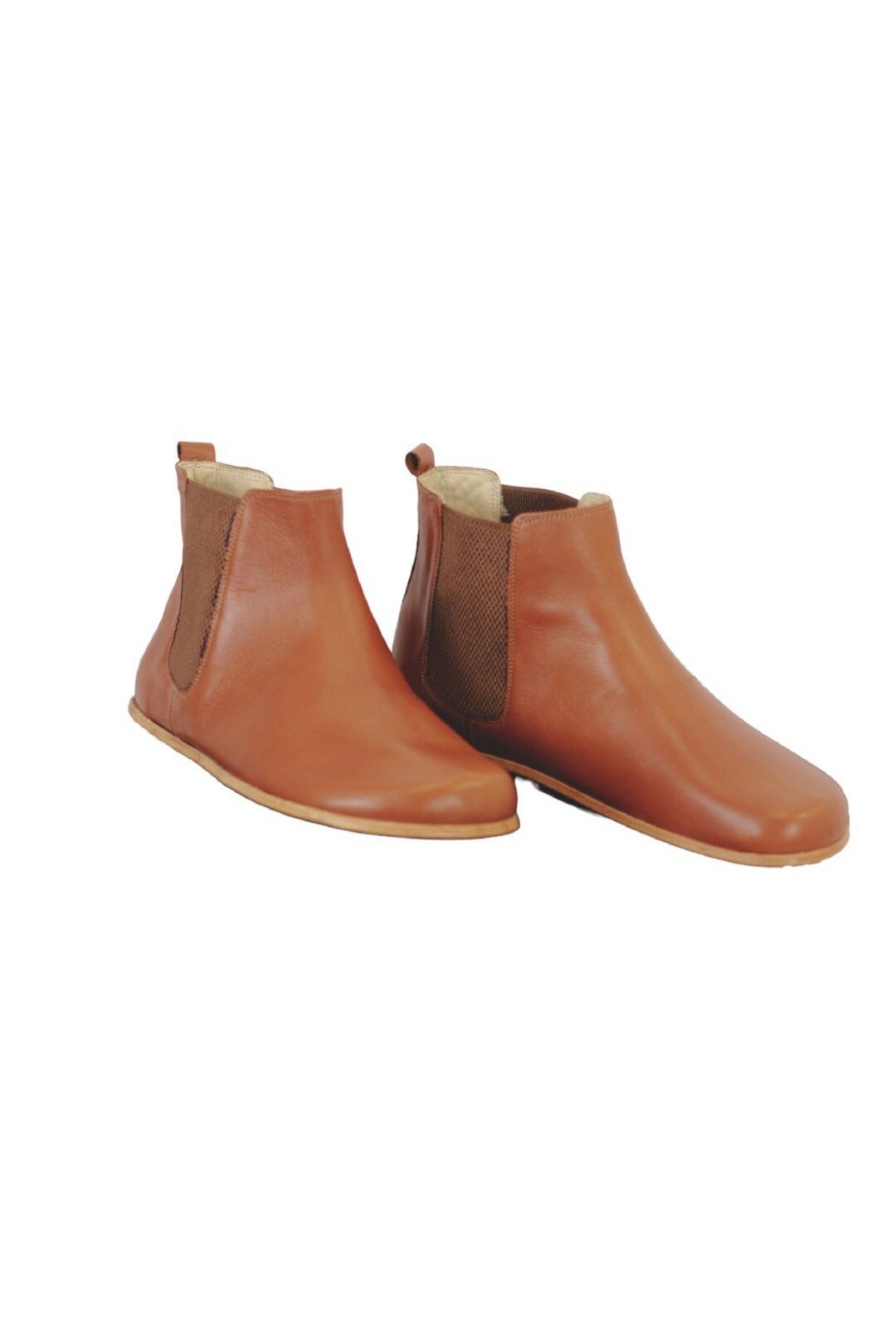 Women Zero Drop Chelsea Boots, Women Brown Barefoot Boots, Wide Toe Box ...