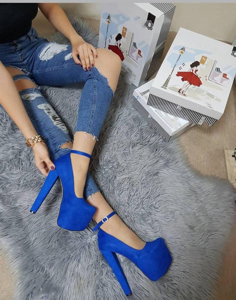 Bonding Platform Thick Heel Evening Shoes Wedding Shoes - Etsy