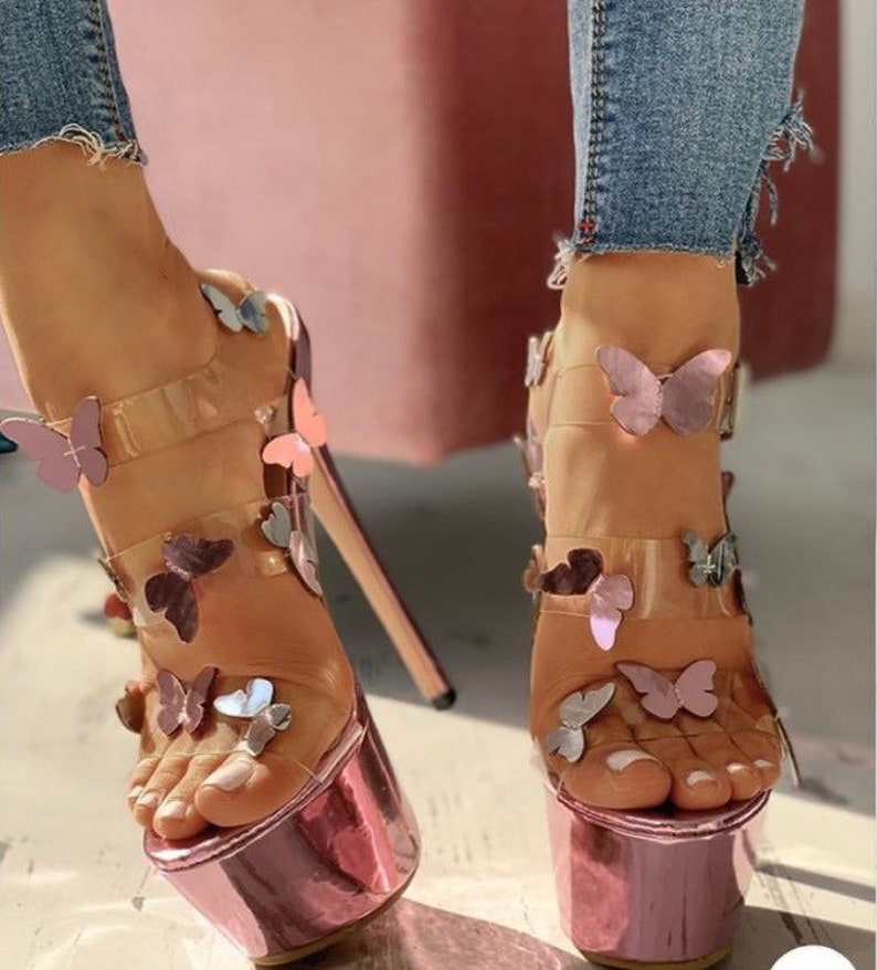 Butterfly Platform Evening Shoes Wedding Shoes - Etsy