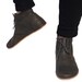 Women Wide Zero Drop Barefoot Greasy Khaki Leather Boots, Handmade ...