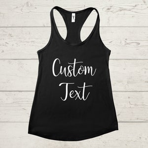 Custom Word Tank / Create Your Own Tank Top / Personalized | Etsy