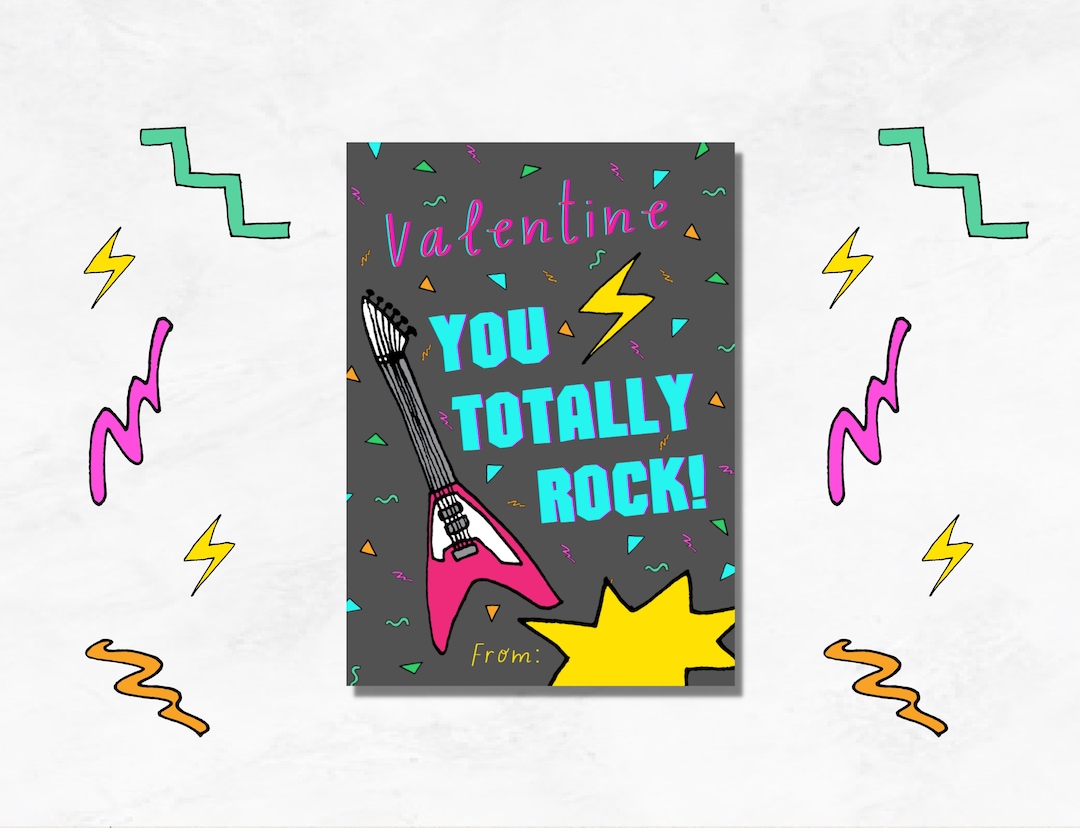 Pop Rocks Valentine’s Cards, You Rock Valentine’s, Class Valentine's ...