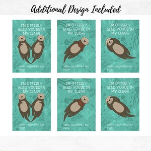 Otter Valentine's Cards, Kids Valentine's Cards, Otter Valentine, Ocean ...