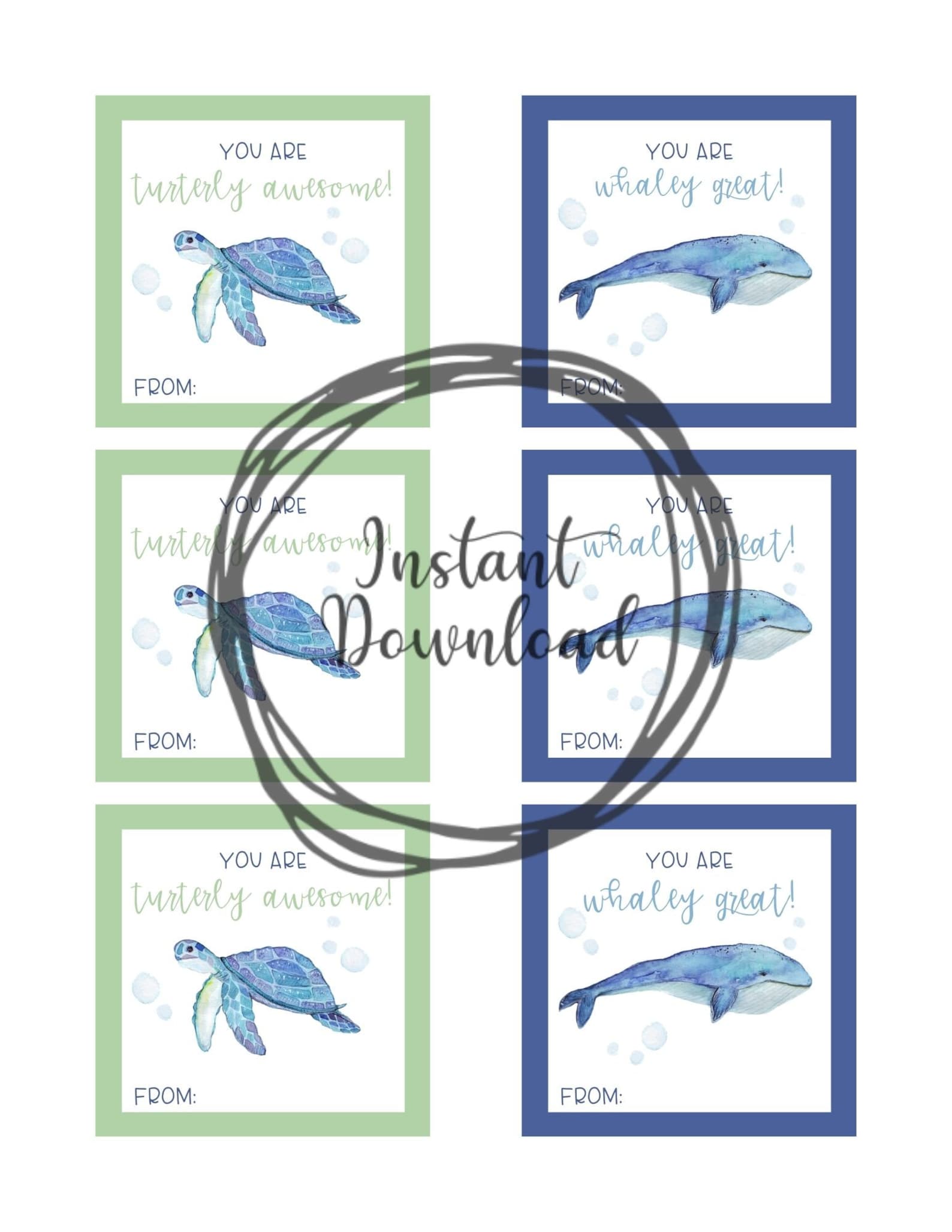 Ocean Valentine's Cards, Fish Valentine, Nautical Valentine's Cards ...