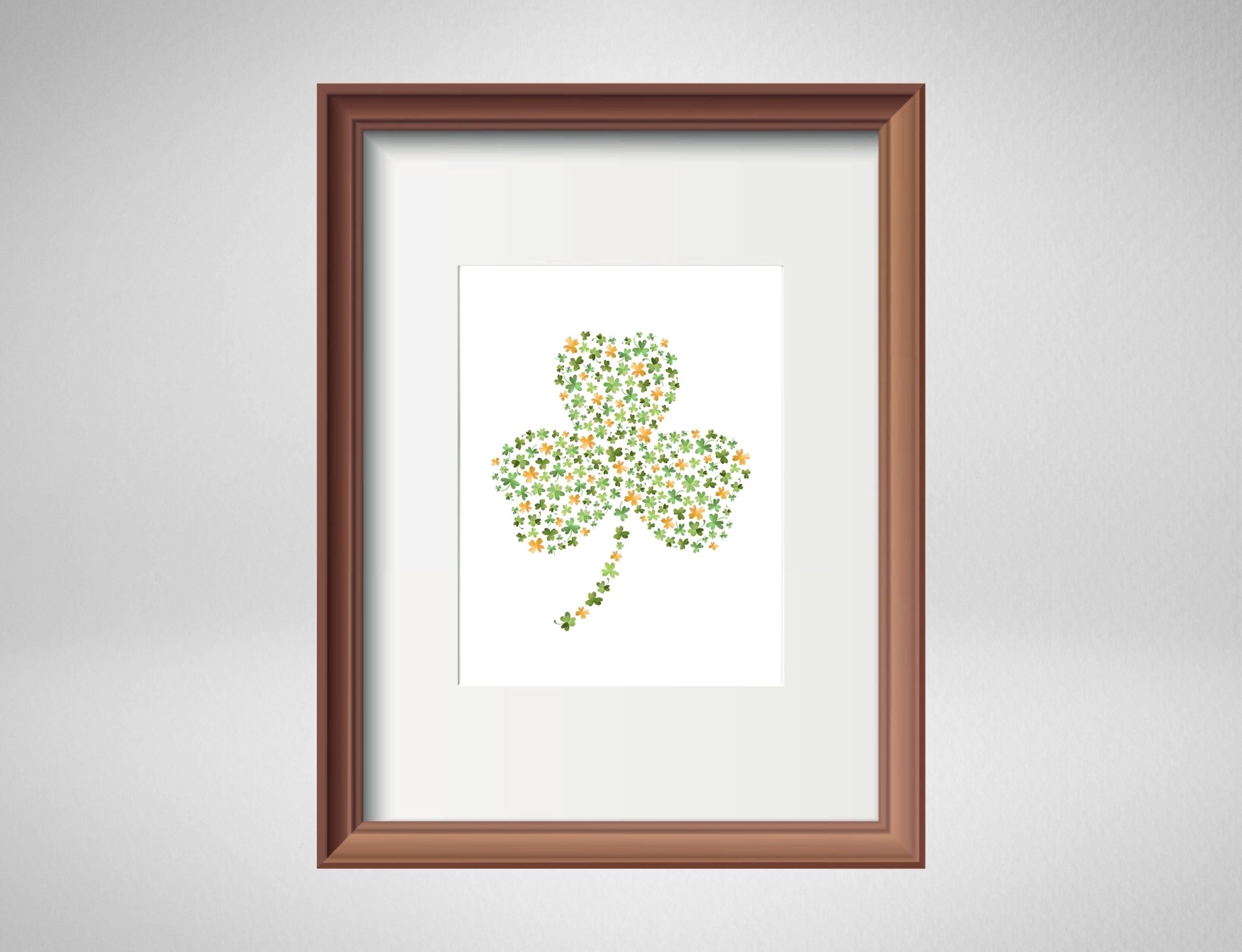 St. Patrick's Day Art, St. Patrick's Day Decor, Shamrock Print ...
