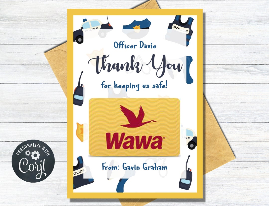 Officer Appreciation Card, Resource Officer Card, Officer Appreciation ...