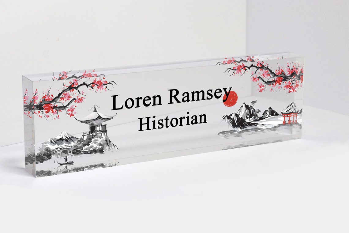Personalized Plaque Acrylic Name Plate Office Sign | Etsy