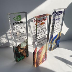 Custom Employee of the Month Award – Personalized Acrylic Trophy ...