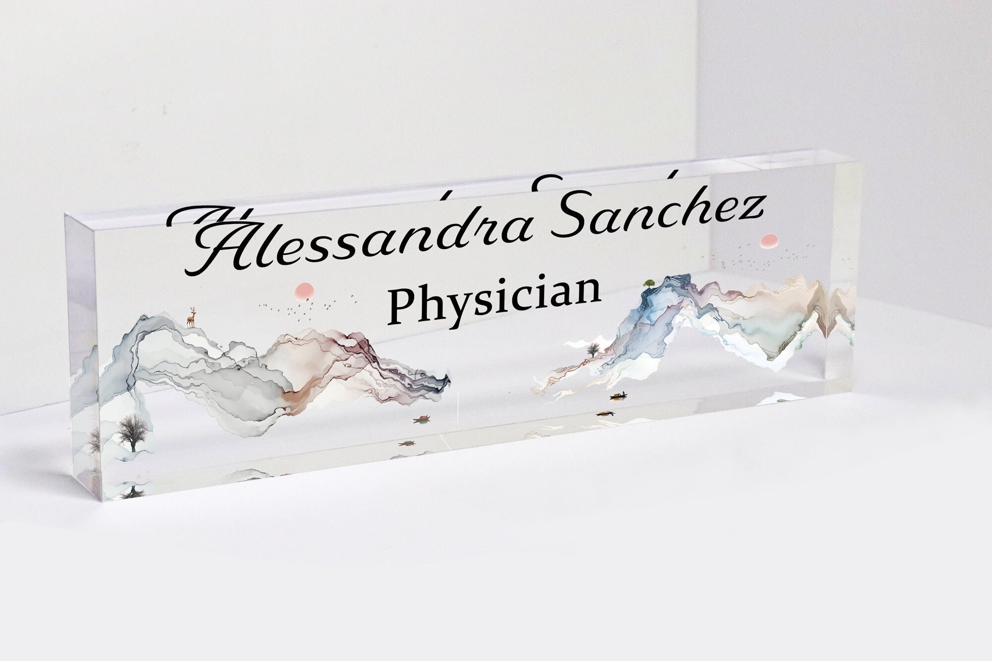 Personalized Plaque Acrylic Name Plate Office Sign - Etsy