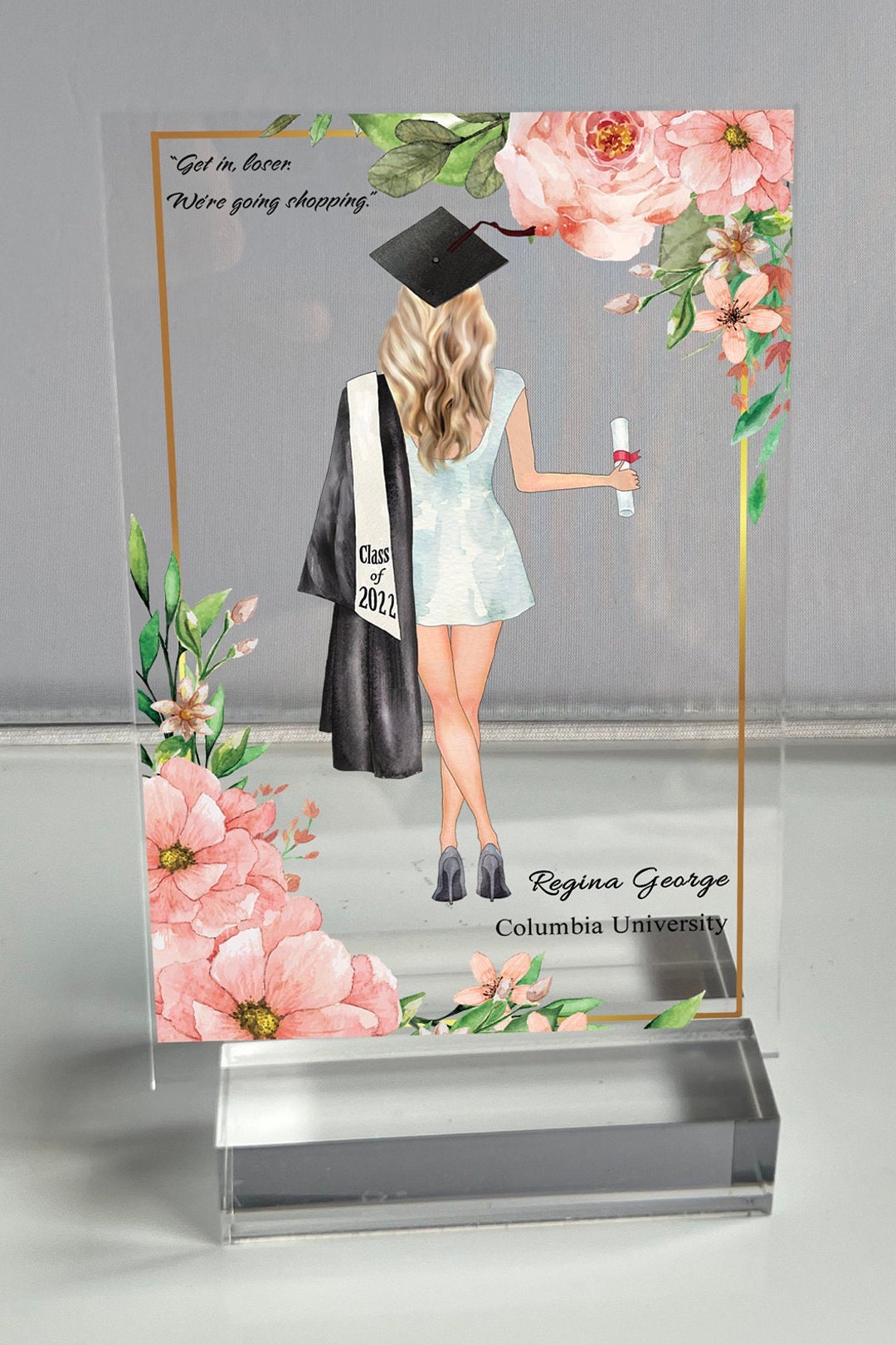 Personalized Graduation Gift for Her | Custom Graduation Keepsake Print |personalized Gift| High ...