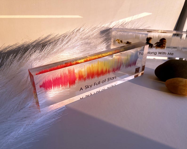 Custom Soundwave Plaque With QR Code - Personalized Song Sound Wave Art ...