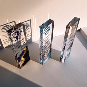 Custom Award Plaque Corporate Trophy Award - Company Anniversary ...