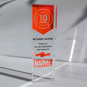 Personalized Award Corporate Trophy Award - Company Anniversary Banner ...