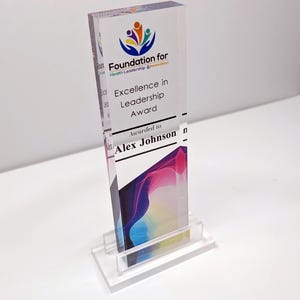 Custom Award Plaque Corporate Trophy Award - Company Anniversary ...