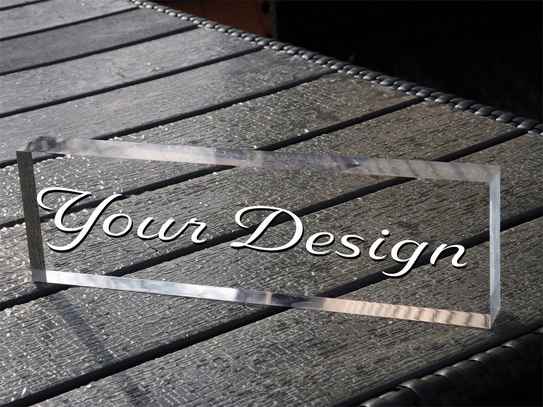 Customized Acrylic Desk Name Plate | Personalize Office Nameplate Sign ...