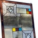 Custom Stained Glass Geometry Panel a Christmas Gift Stain Glass Window ...