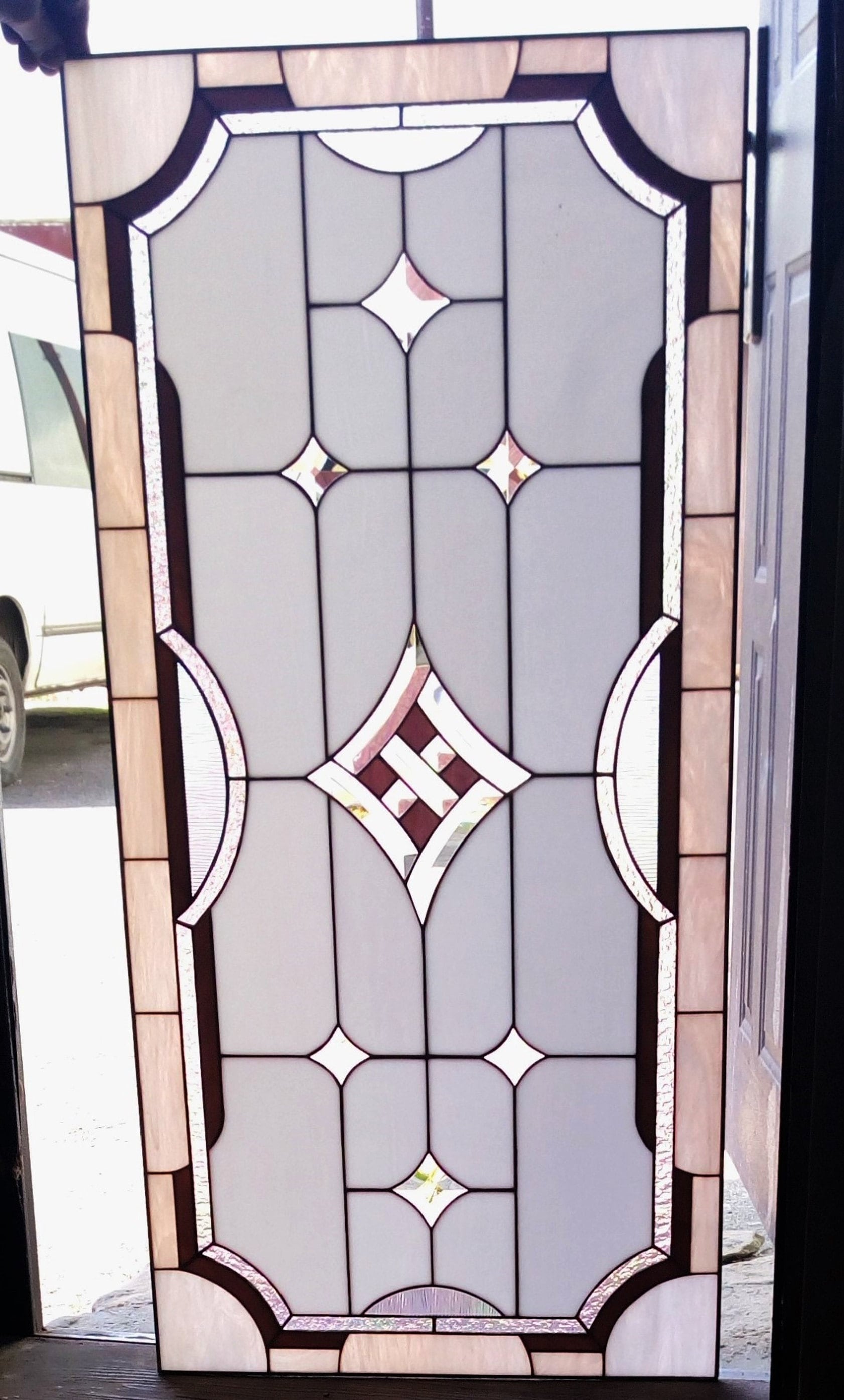 Custom Stained Glass Panel Stained Glass Door Classic Design - Etsy