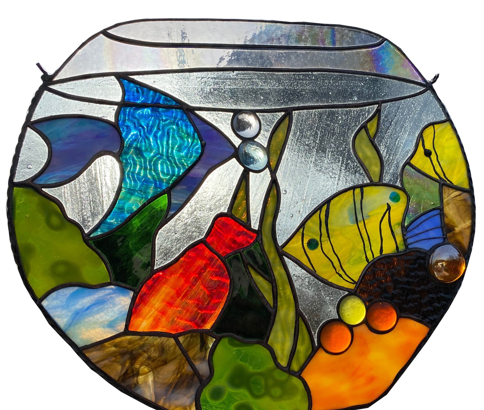 Stain Glass Window Hangings 12 Tropical Fish / Mothers - Etsy