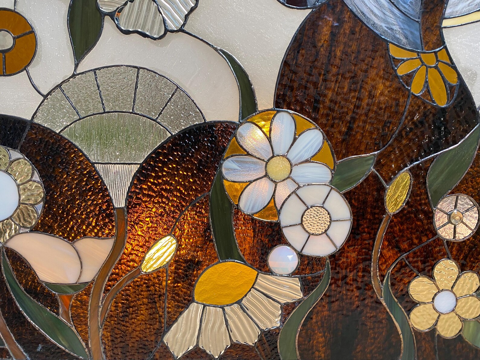 Custom Stained Glass in the Window Stained Glass Panel in the Window ...
