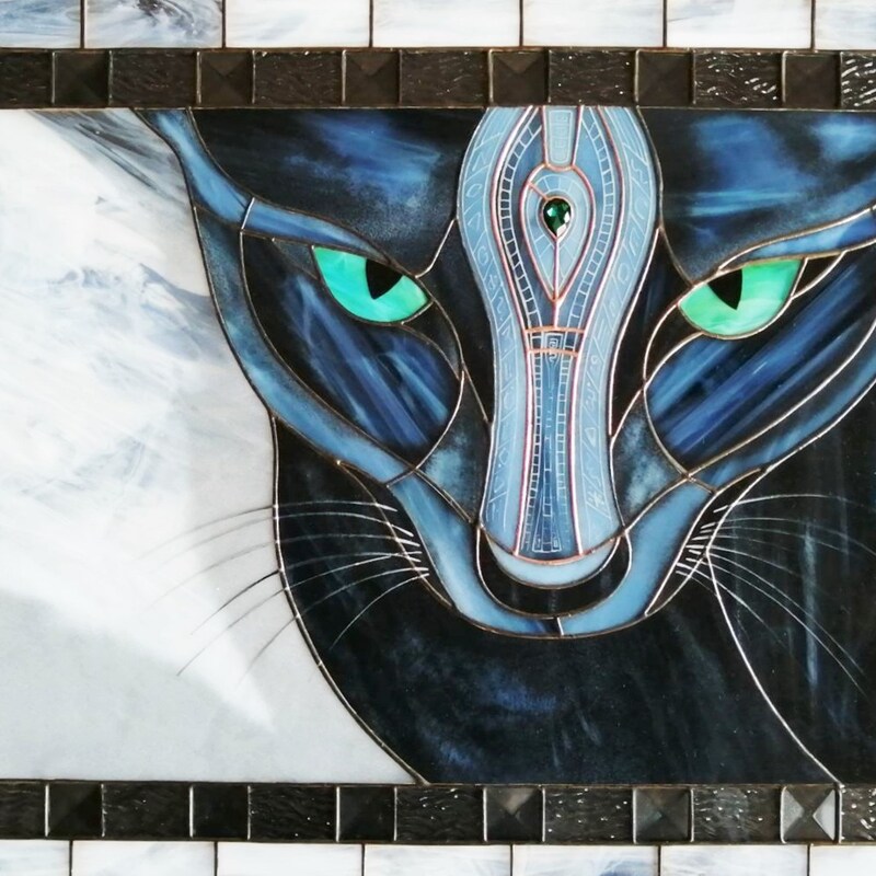 Cat Stained Glass - Etsy