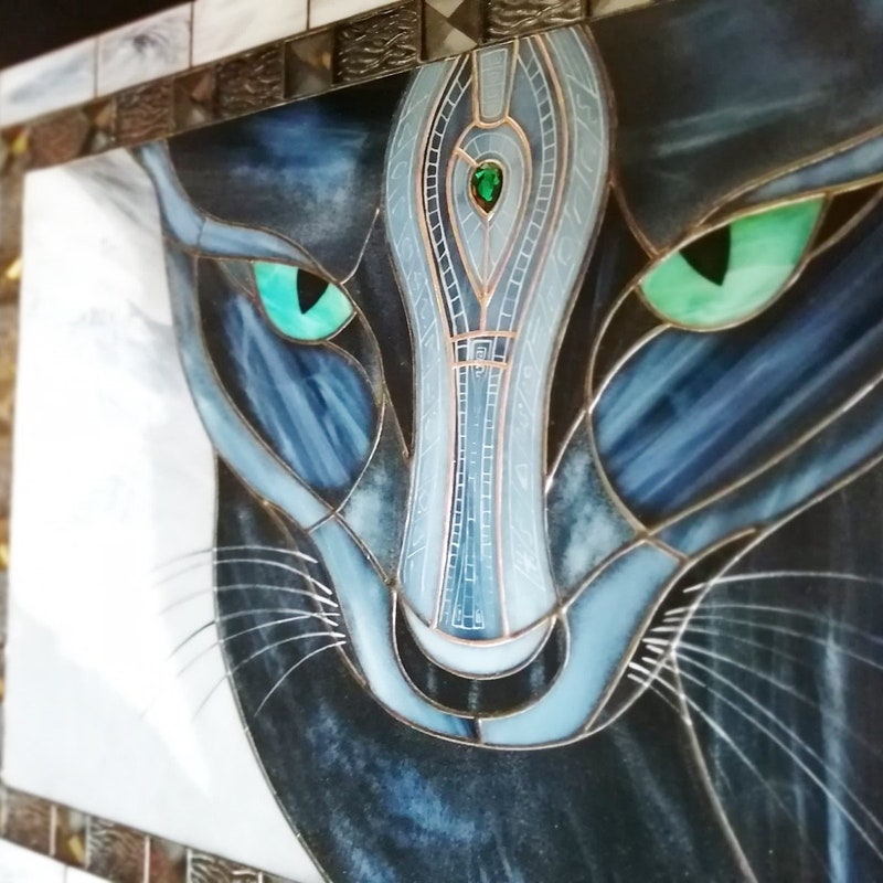 Cat Stained Glass - Etsy