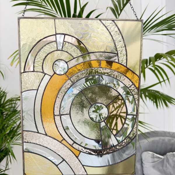 Yellow Stained Glass - Etsy