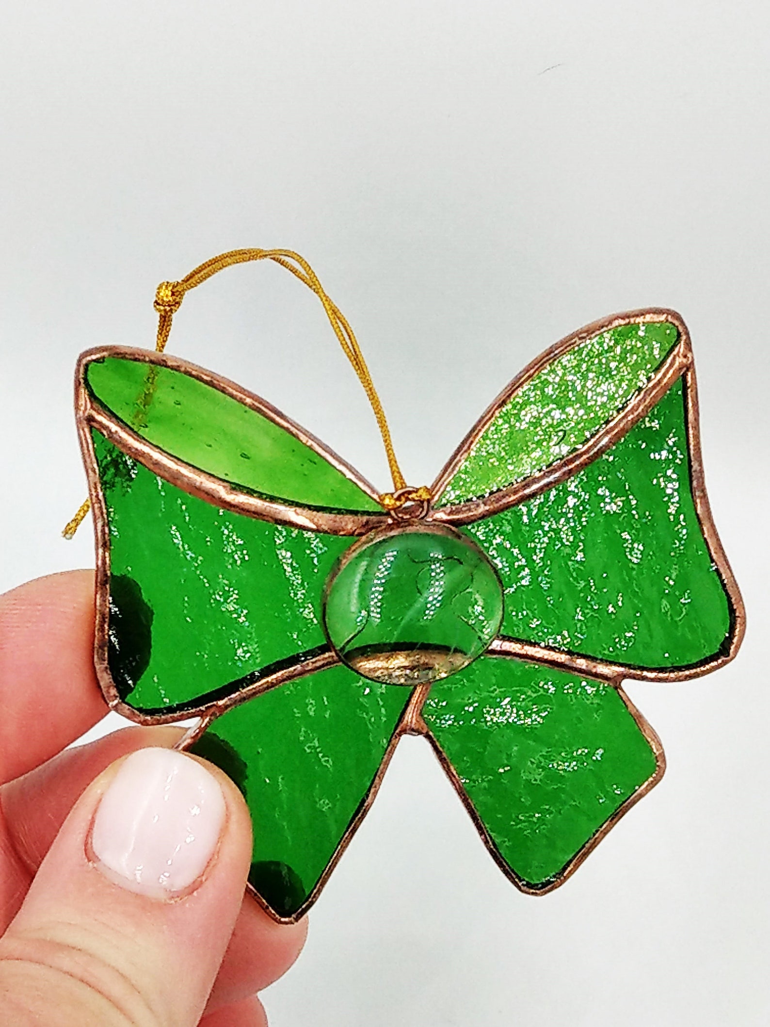 Stain stained Glass Art Decor Bow Suncatcher Window Hangings | Etsy