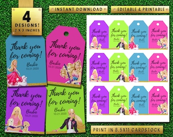 Barbie Thank You | Etsy