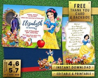 Snow White Printable | Etsy