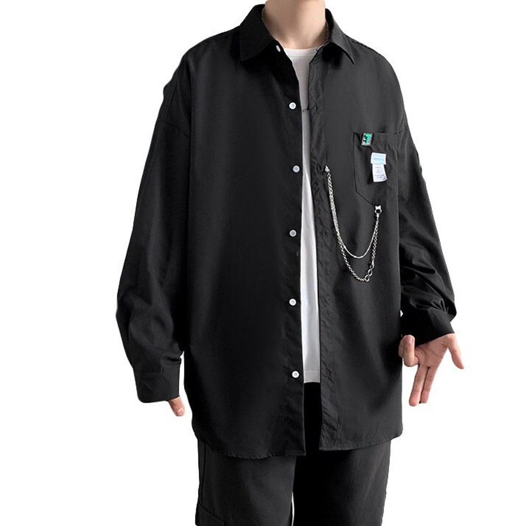 Long Sleeve Shirt With Chain - Etsy