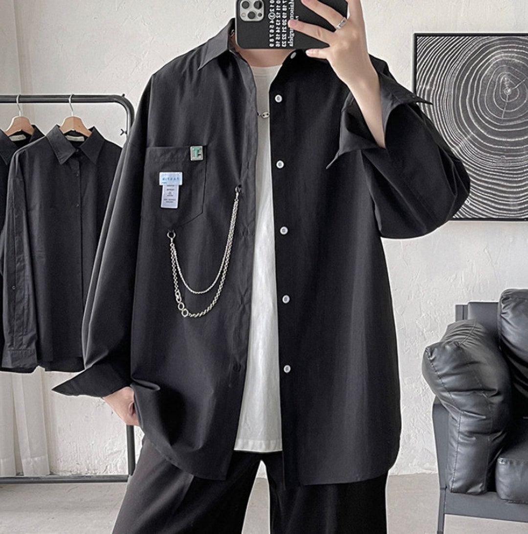 Long Sleeve Shirt With Chain - Etsy